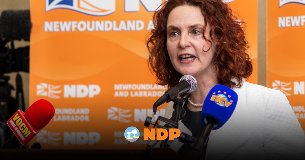 Alison Coffin, Leader of the Newfoundland and Labrador NDP, coming to ...